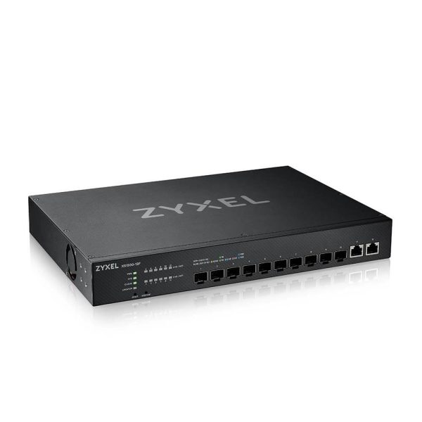 Zyxel XS1930-12F 10-PORT 10G Smart Managed Fiber Switch 2 Multi-Gigabit Ports - NAS STORE